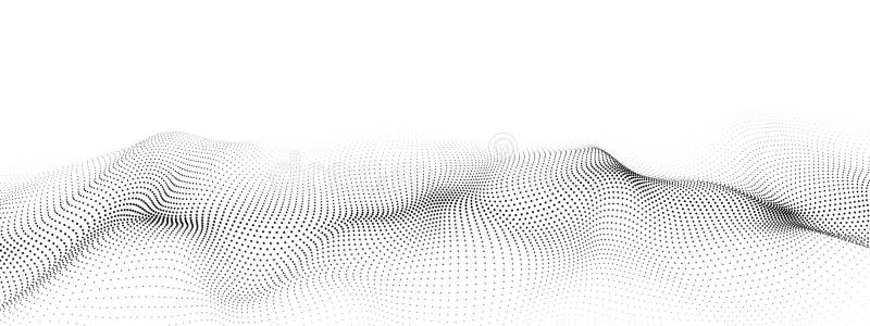 Futuristic Technology. Digital Cyberspace. Abstract Vector Wave with ...