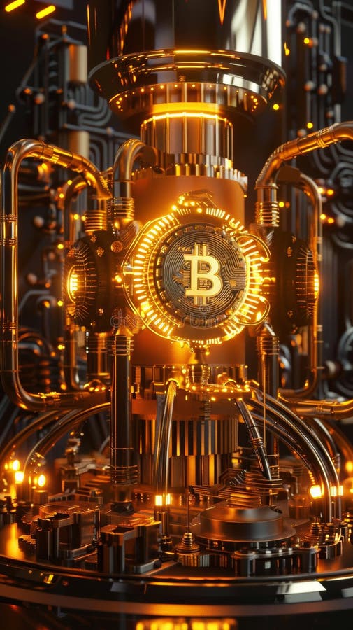 Futuristic Technology Hub with Cooling System Generative AI Stock ...