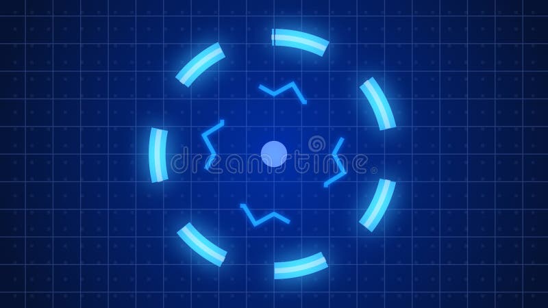 Futuristic Technology Hud Animation, Digital Modern Hud Background RGB ...