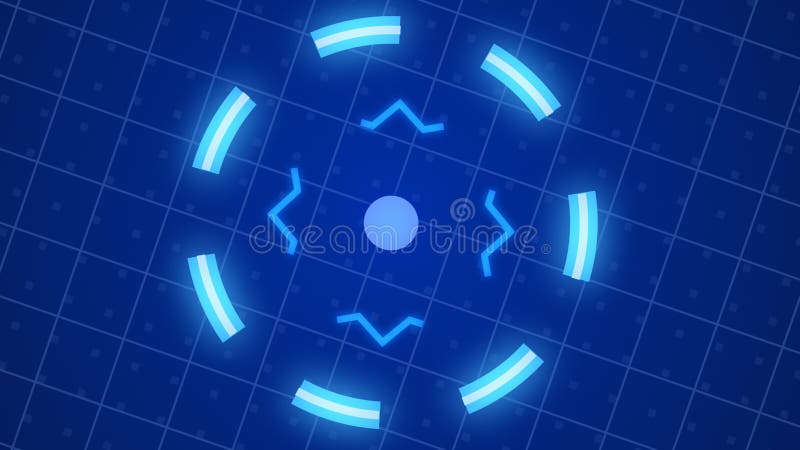 Futuristic Technology Hud Animation, Digital Modern Hud Background RGB ...