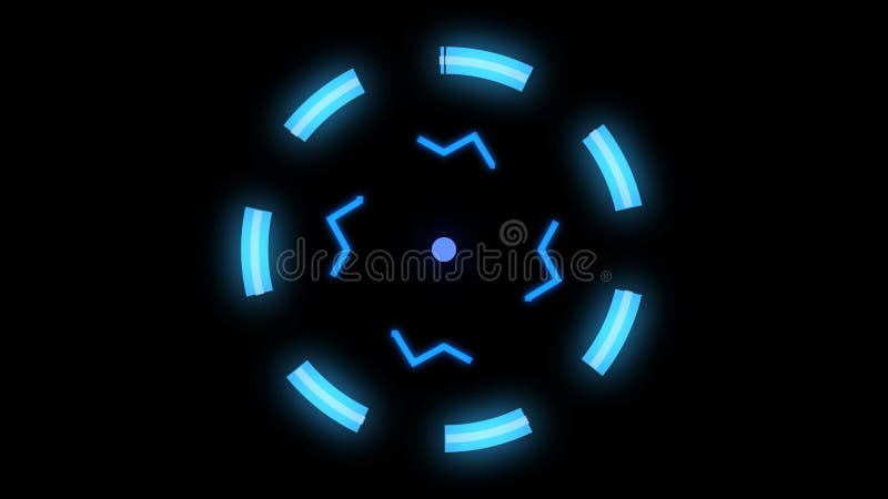 Futuristic Technology Hud Animation, Digital Modern Hud Background RGB ...