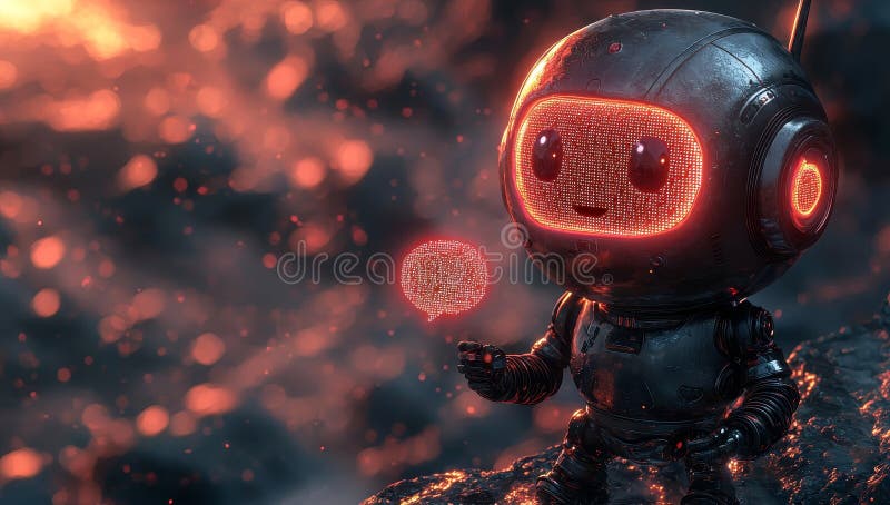 Futuristic Technology, Including Robotic AI and Chat Bots, Encompasses ...