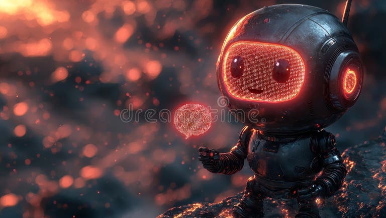 Futuristic Technology, Including Robotic AI and Chat Bots, Encompasses ...