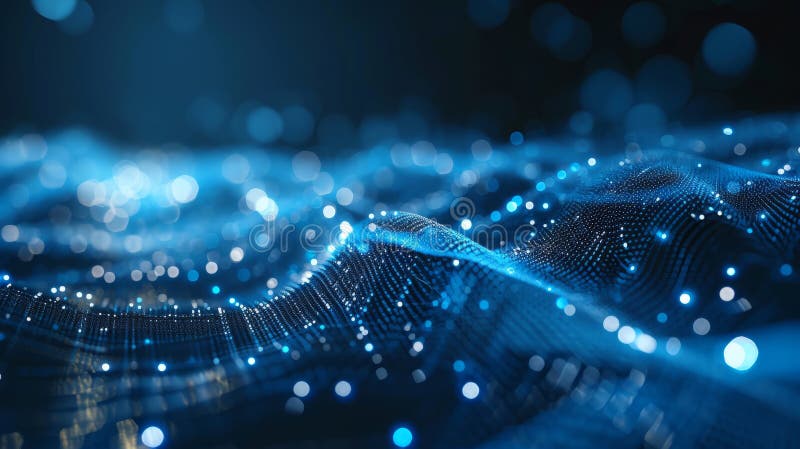 Futuristic Technology Innovation 3D Background. AI Stock Illustration ...