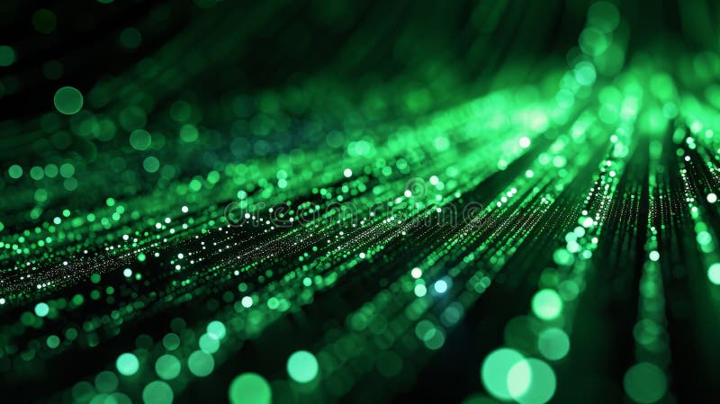 Futuristic Technology Innovation Green 3D Background. AI Stock ...