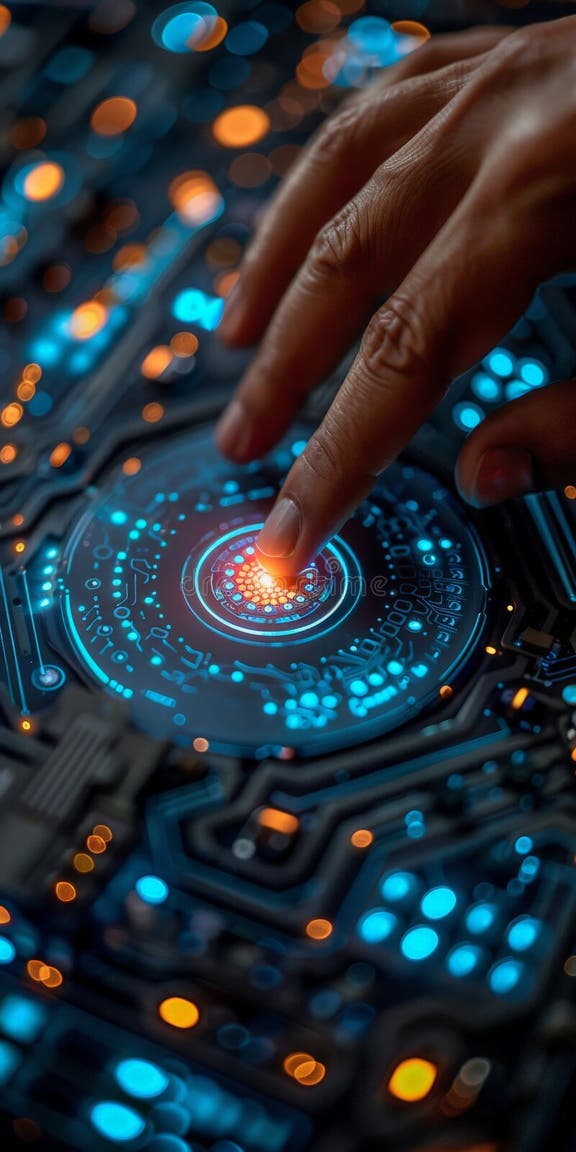 Futuristic Technology Integrated into a User Interface with Human ...