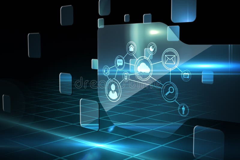 Futuristic Technology Interface Stock Illustration - Illustration of ...