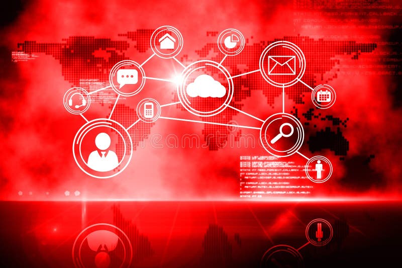 Futuristic Technology Interface Stock Illustration - Illustration of ...