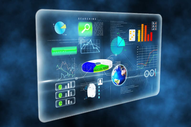 Futuristic Technology Interface Stock Illustration - Illustration of ...