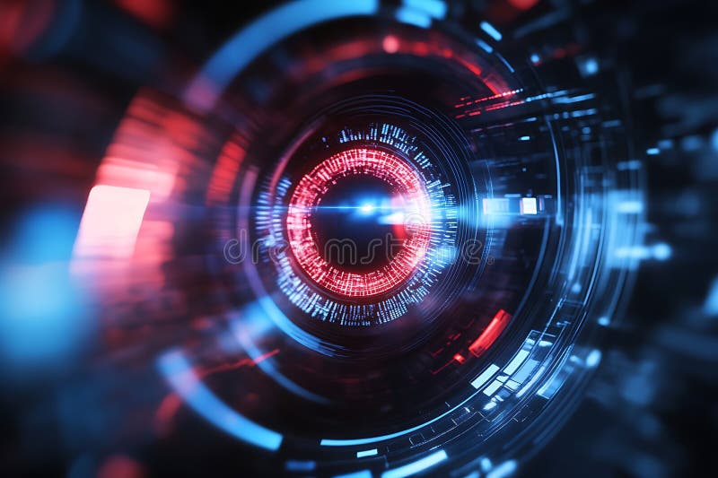 Futuristic Technology Interface Ai Generator Stock Illustration ...