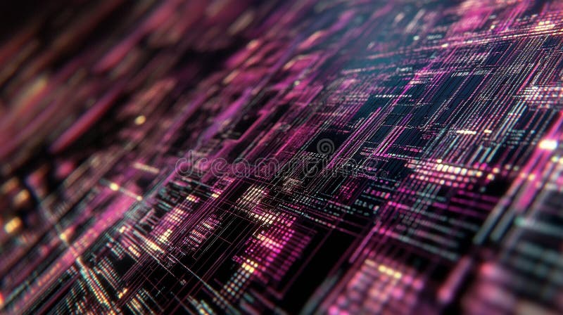 Futuristic Technology Interface with Glowing Circuit Patterns ...