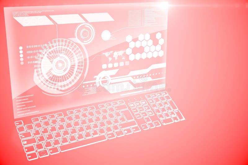 Futuristic Technology Interface Stock Illustration - Illustration of ...