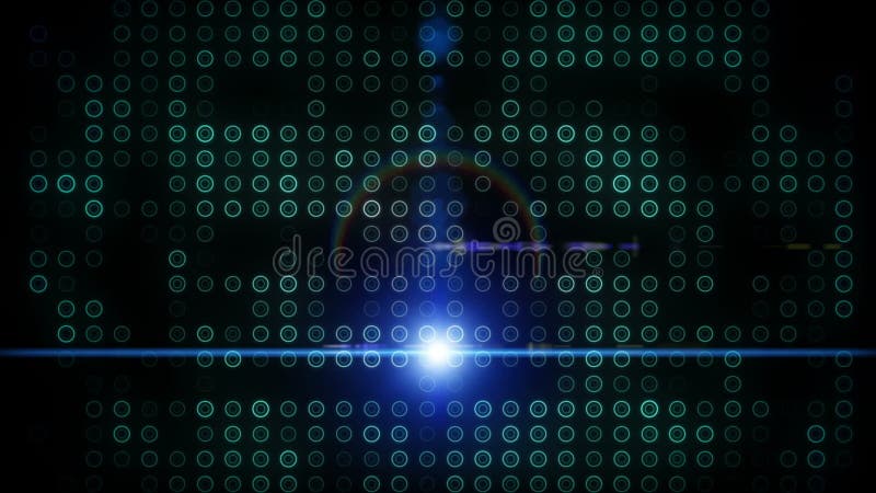 Futuristic Technology Light Animation with Text POWERFUL FUTURE, Loop ...
