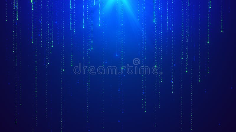 Futuristic Technology Like Binary Code Background Stock Illustration