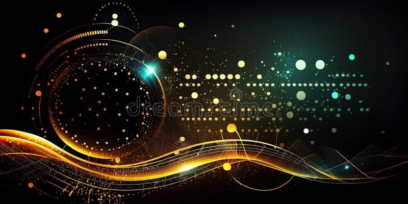 Futuristic Technology Modern Luxurious Gold Abstract Background ...