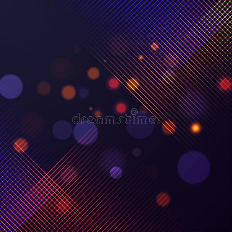 Futuristic Technology Motion Blur Background with Bokeh Light Effect ...