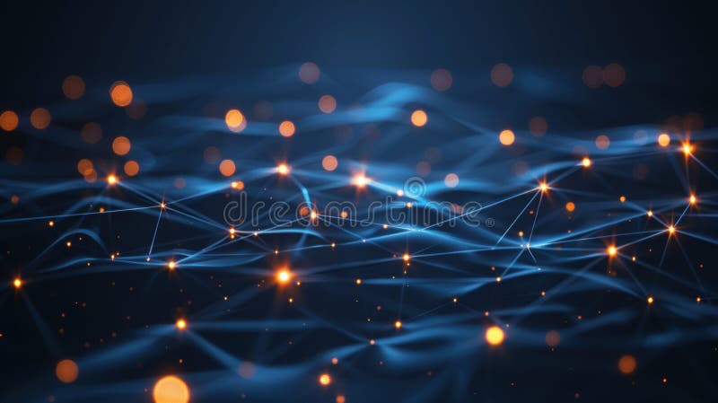 Futuristic Technology Network. Abstract Technology Concept Stock ...