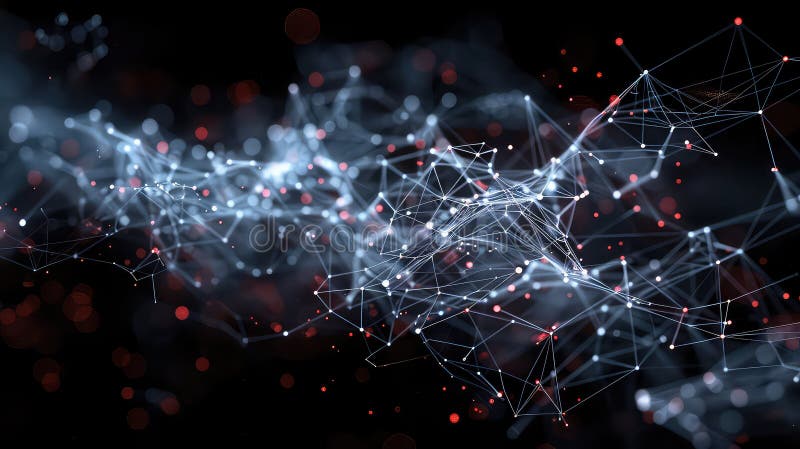 Futuristic Technology Network Background Stock Illustration ...