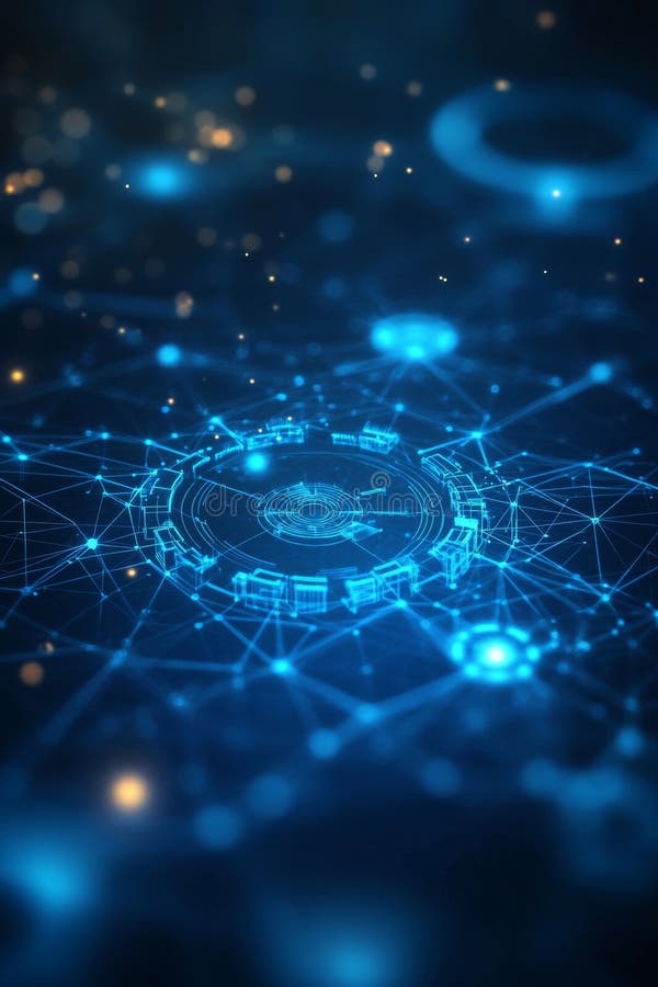 Futuristic Technology, Network Connection, Digital Communication ...