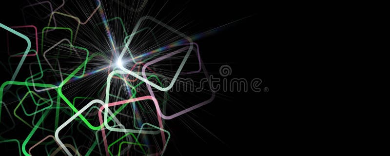Futuristic Technology Panorama Square Background Design Stock ...