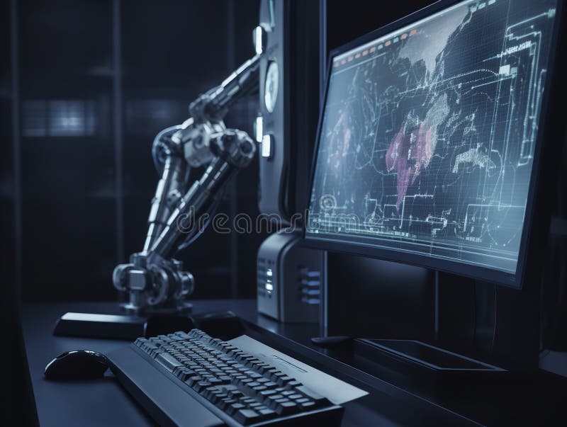 Futuristic Technology stock illustration. Illustration of cuttingedge ...