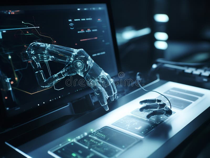Futuristic Technology stock illustration. Illustration of hightech ...