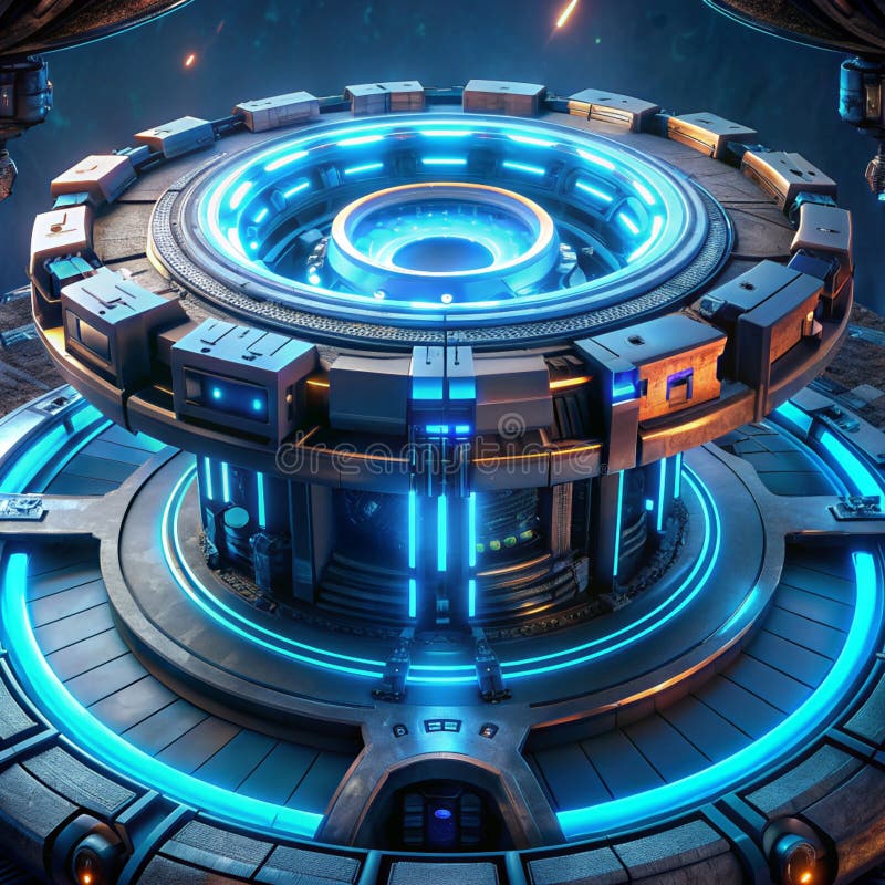 Futuristic Technology Platform Stock Vector - Illustration of scifi ...