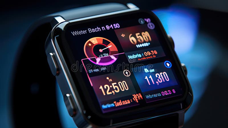 Futuristic Technology Screens Stock Illustration - Illustration of ...