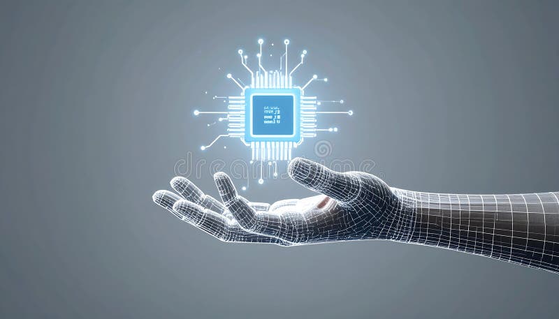 Futuristic Technology Showcase Innovation in Ai Virtual Environment ...