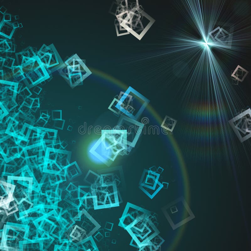 Futuristic Technology Square Background Design Stock Illustration ...