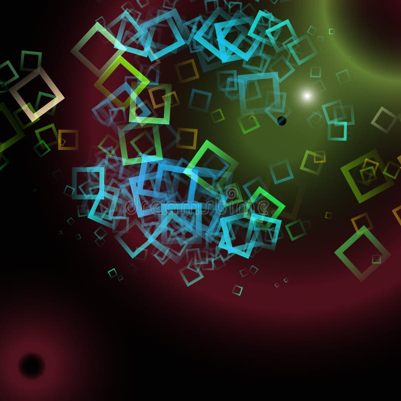 Futuristic Technology Square Background Design Stock Illustration ...