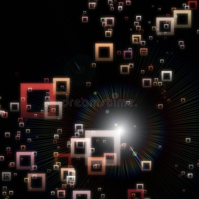 Futuristic Technology Square Background Design Stock Photo - Image of ...