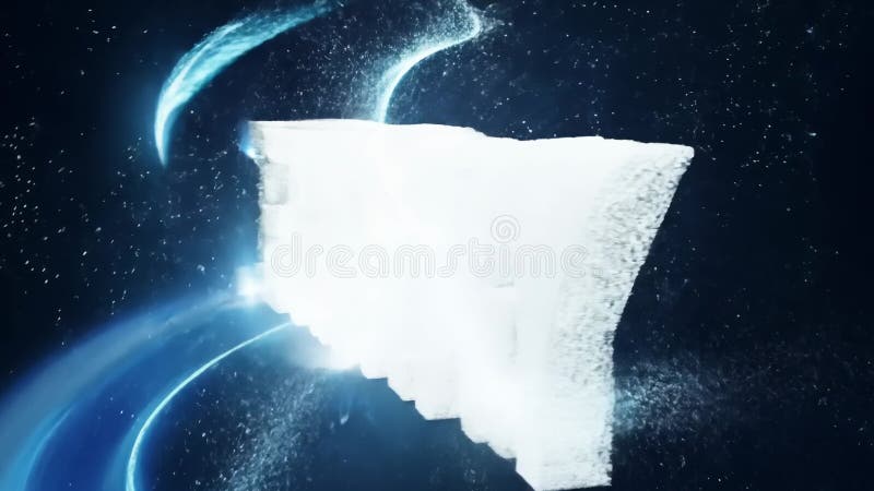 Futuristic Technology Text Animation with Dynamic Light Effects Stock ...