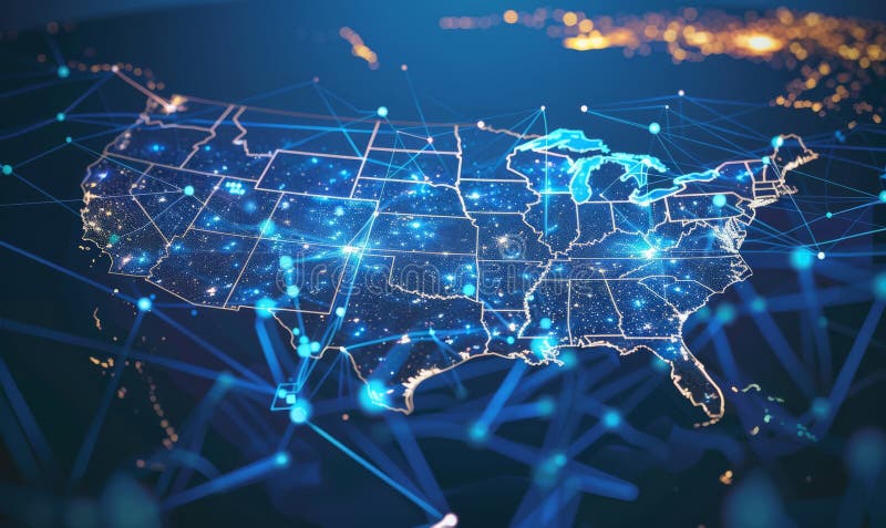 Technology Map Usa Stock Illustrations – 11,593 Technology Map Usa ...