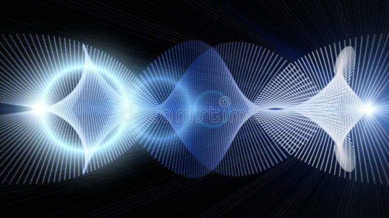 Futuristic Technology Wave Background Design Stock Illustration ...