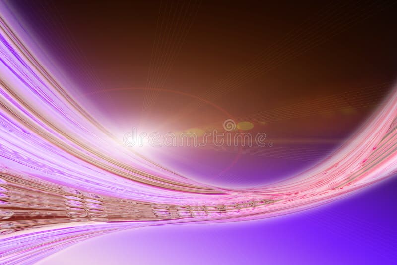Futuristic Technology Wave Design with Lights Stock Illustration ...