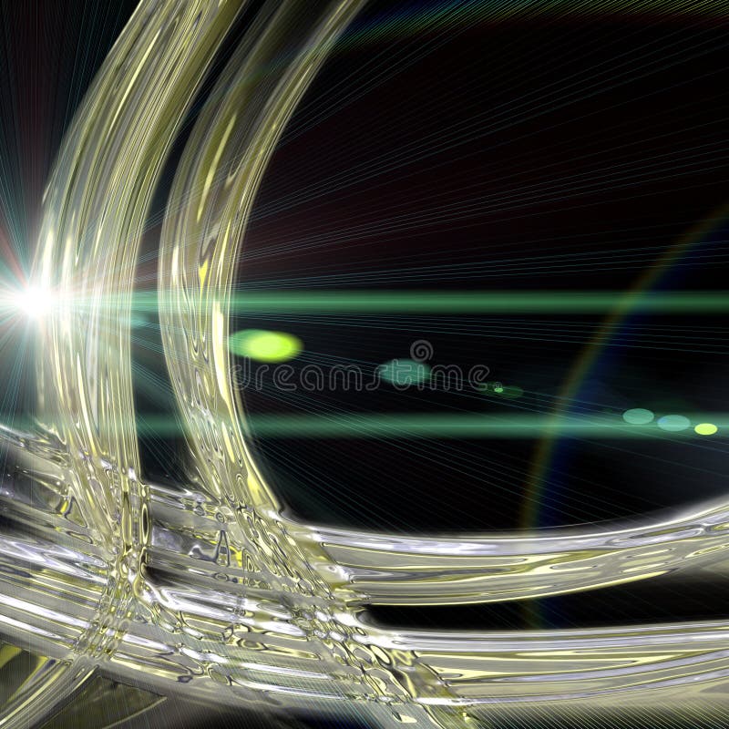 Futuristic Technology Wave Design with Lights Stock Illustration ...