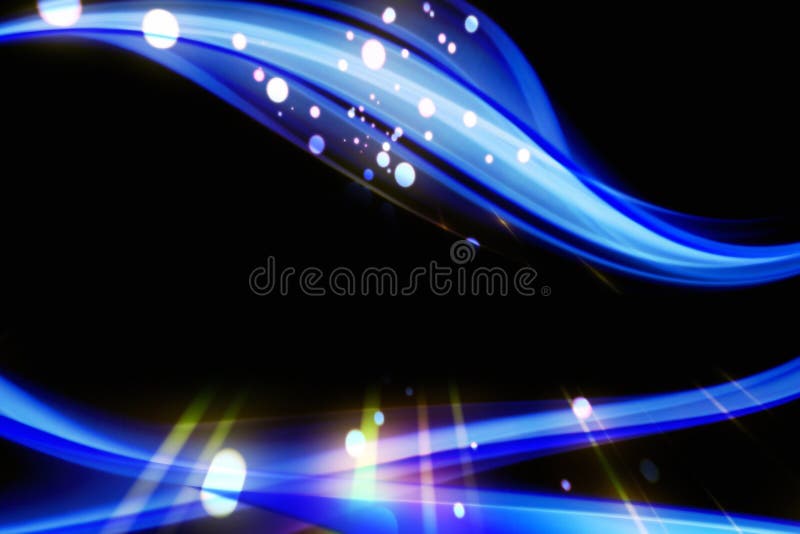Futuristic Technology Wave Design with Lights Stock Illustration ...