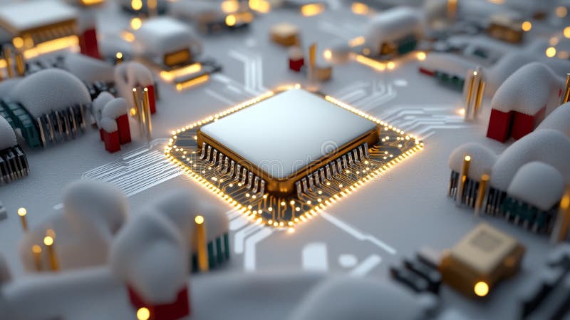 Microprocessor Detail Stock Illustrations – 5,812 Microprocessor Detail ...