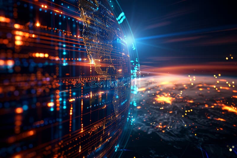 Futuristic Telecom Satellite with Holographic Data for Global ...