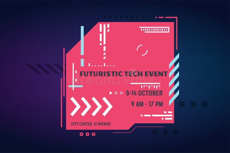 Futuristic text banner stock vector. Illustration of design - 323623788