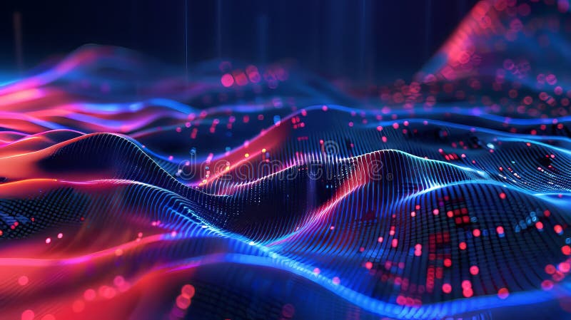 Futuristic Texture Resembling AI-generated Virtual Reality Environments ...