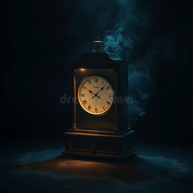 A Futuristic Time Machine, Intricately Designed with Glowing Lights ...