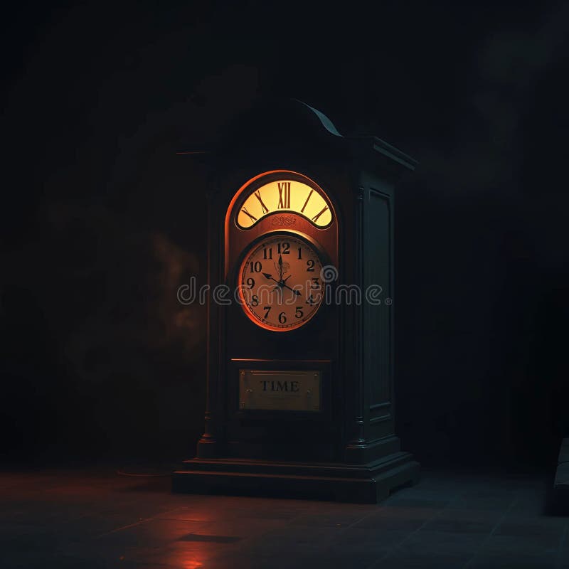 A Futuristic Time Machine, Intricately Designed with Glowing Lights ...