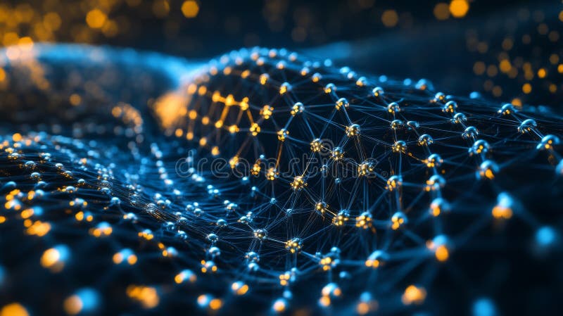 Futuristic Topological Insulator Concept with Conducting Elements Stock ...