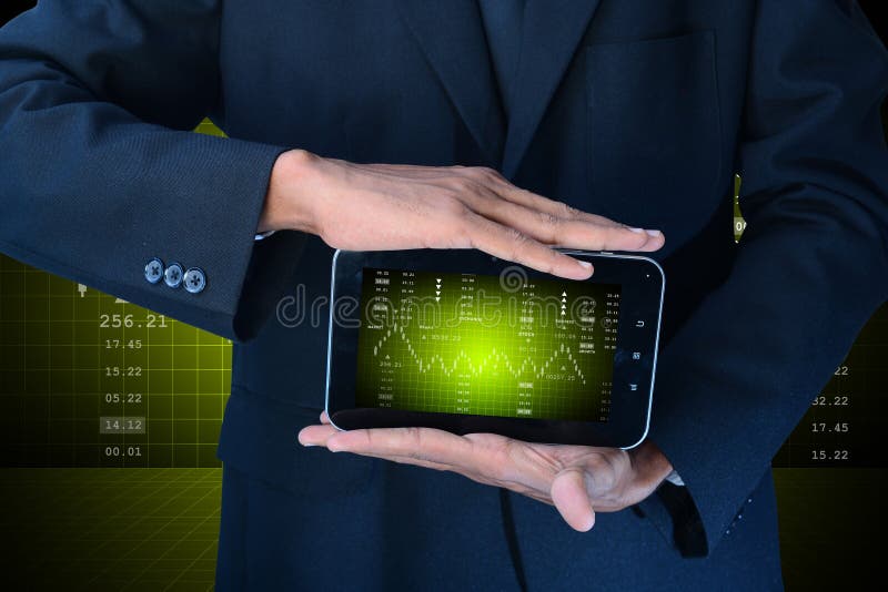 Futuristic Touch Screen Display Stock Photo - Image of business ...