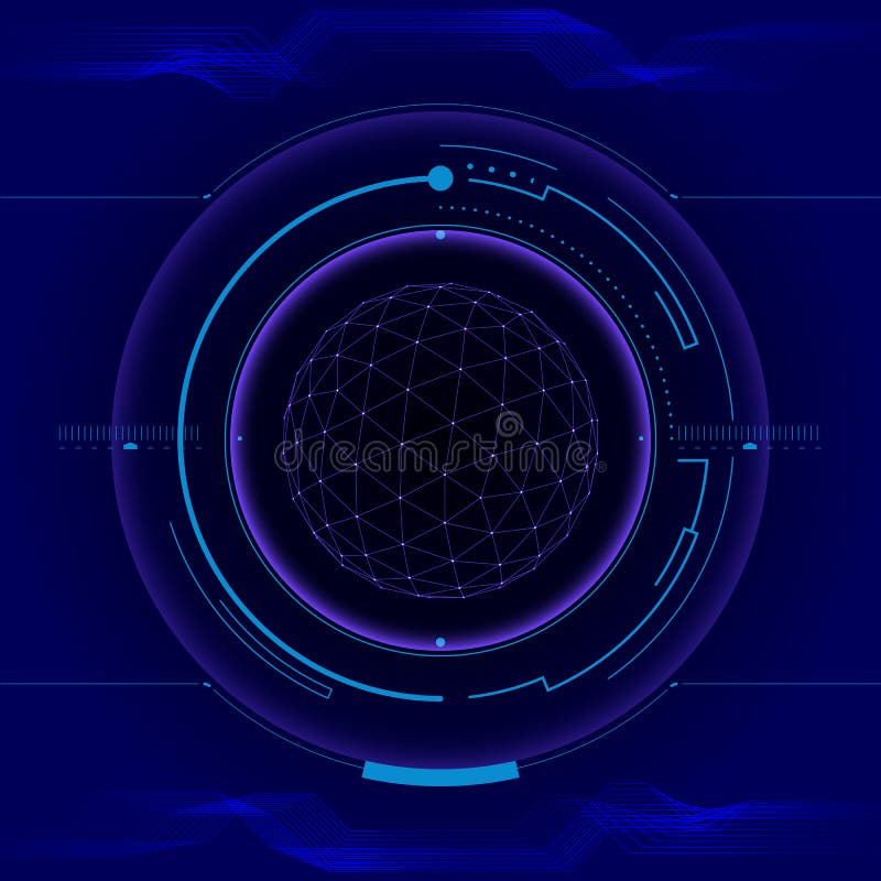 Futuristic Touch Screen User Interface HUD Stock Vector - Illustration ...