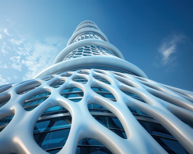 Modern Architectural Innovation Tower Structure with Complex Edifice ...
