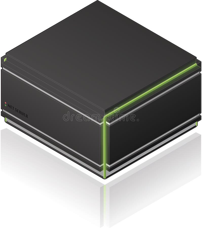 Server Rack stock vector. Illustration of computer, silver - 18220011