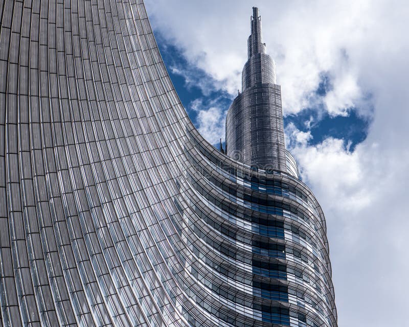 Futuristic Tower of a Skyscraper, Visionary Finance Building Stock ...